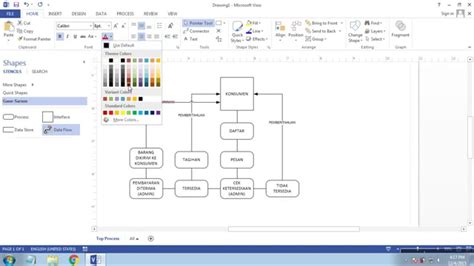Cara Membuat Data Flow Diagram Menggunakan Visio