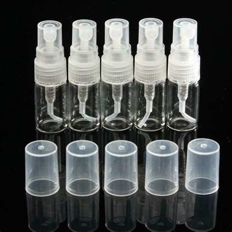 Pcs Small Empty Glass Spray Atomiser Sample Travel Perfume Bottles Ml