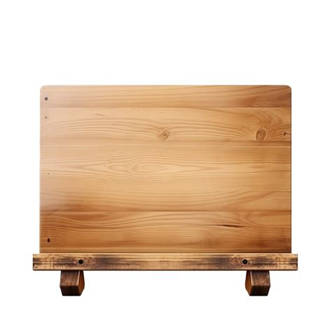 AI Generated Wooden Signboard Png Isolated On Transparent Background