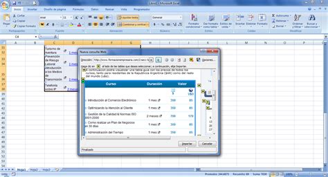 Mini Aplicaciones En Excel Consulta Web Actualizable