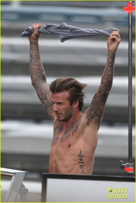 David Beckham Shows Underwear Goes Shirtless For H M Photo 2963914