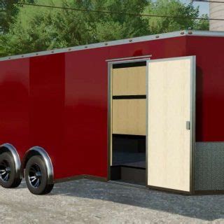 2022 24ft Enclosed Trailer V1 0 FS22 Mod Farming Simulator 22 Mod