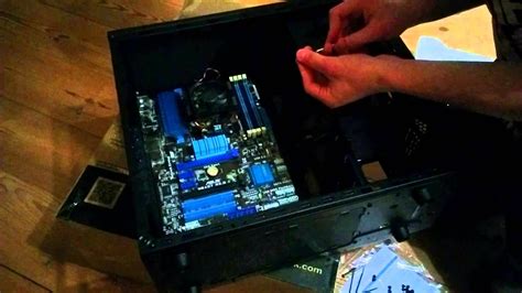 How To Install A Motherboard Into Case Cabinet Youtube