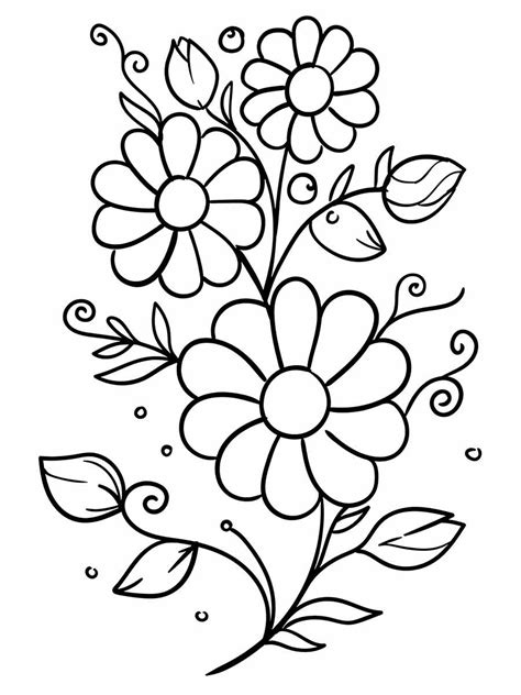Desenhos De Flores Para Colorir Flores Para Desenhar E Pintar