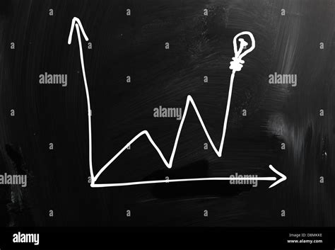 Graph Showing Rise In Profits Stock Photo Alamy
