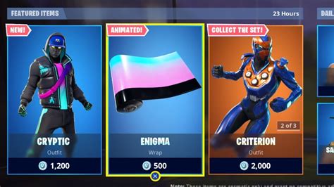 New Cryptic Season Item Shop Skins Fortnite Item Shop Live