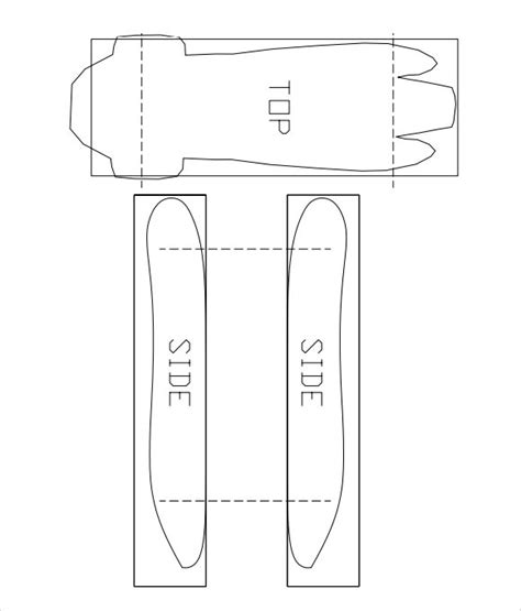 Pinewood Derby Printable Templates