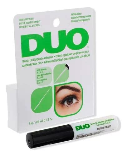 Pegamento De Pestañas Postizas Duo Con Pincel Transparentex3 Color
