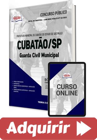 Apostila Guarda Civil Municipal Concurso Prefeitura Cubatão SP 2023