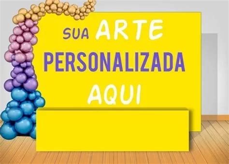 Painel De Festa Lona Seu Tema Arte Personalizada Parcelamento Sem Juros