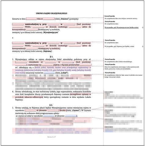 Umowa Najmu Okazjonalnego Wzor 2022 Image To U