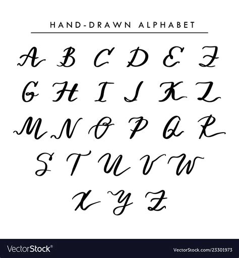 List Of Capital Letters In Cursive