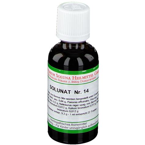 Solunat Nr Tropfen Ml Shop Apotheke