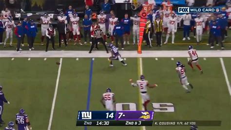 Minnesota Vikings Vs New York Giants Full Highlights 2nd QTR NFL
