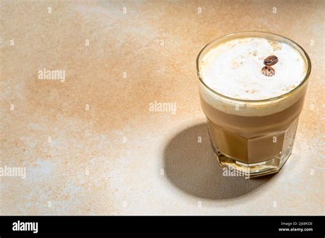 Cold Dairy Coffee Drink With Milk Whipped Cream Foamy Frappe Latte