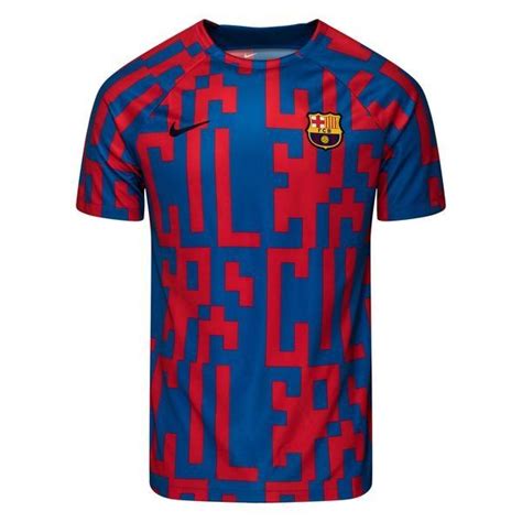 Barcelona Training T Shirt Dri Fit Pre Match Signal Blue Navy Rot