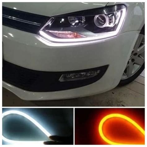 Fita Led Flexível 60cm 12v Farol Drl Seta Sequencial Yinaite