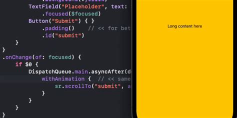 How To Make Button Visible In Scrollview If It S Related Textfield Has