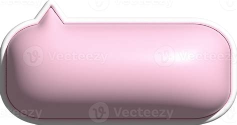 Free Cute Pastel 3D Speech Bubble Text Box Decoration 13644059 PNG