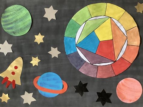 Kunst Grundschule Male Einen Farbplanet Farbkreis Nach Itten