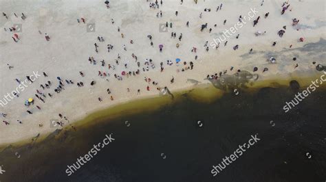 Aerial View Manila Baywalk Dolomite Beach Editorial Stock Photo Stock