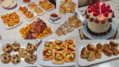 Le repas d anniversaire que j ai préparé pour mon mari assortiment de