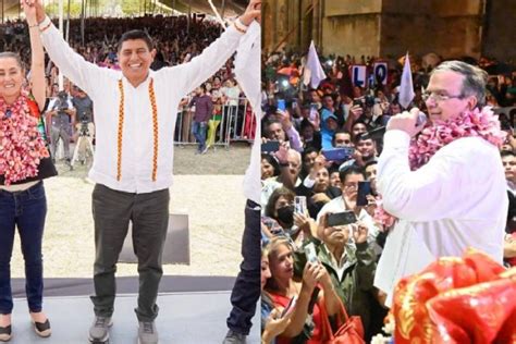 Corcholatas visitan Oaxaca pero gobernador Salomón Jara destapa su