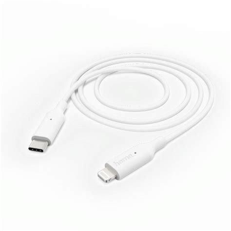 Hama Lade Datenkabel Usb Type C Auf Lightning M Wei Portofrei Bei