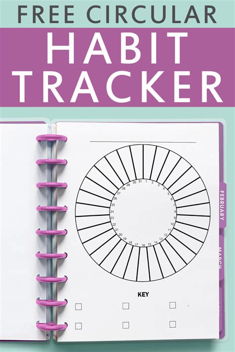 Free Circle Habit Tracker Printable Digital Planning File Free