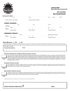 Fillable Online Asi Fullerton T Flyer Titan Youth Program