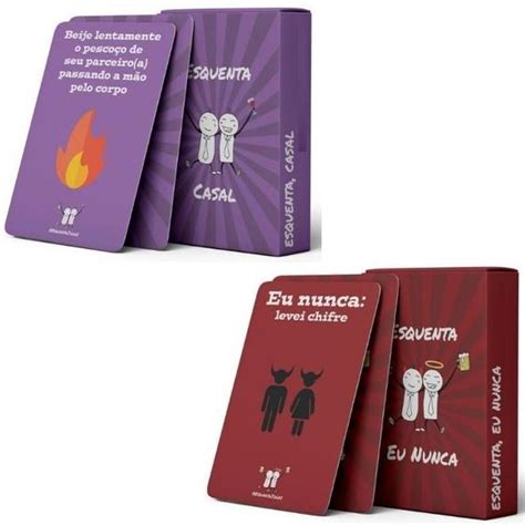 Kit 2 Jogos Adulto Esquenta Eu Nunca Casal Esquenta Jogos No