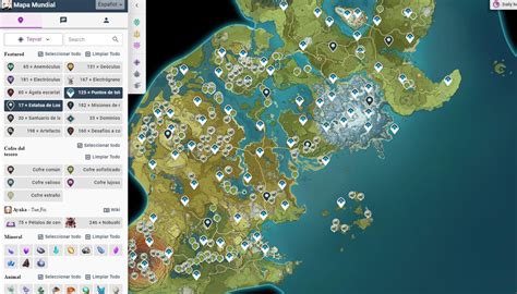 Genshin Impact Mapa Descargable Y Mapa Interactivo Con Todos Los