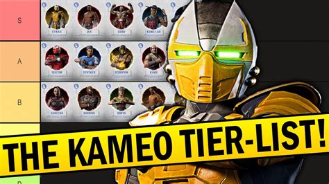 Mortal Kombat 1 The Definitive Kameo Tier List YouTube