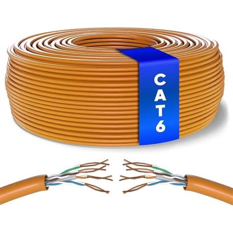 Mr Tronic Vrac Cable Ethernet 100m Bulk Reseau LAN Cable Ethernet Cat