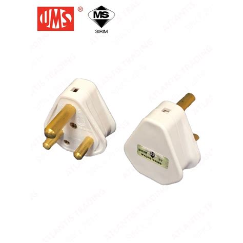Ums A Plug Top Round Pin Plug Sirim Approved Original Shopee