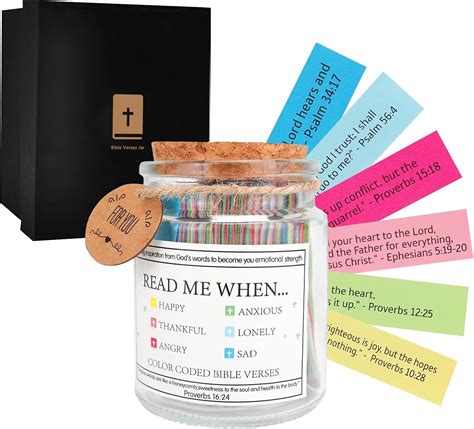 Amazon Bible Verses In A Jar Glass Read Me When Bible Verses Jar
