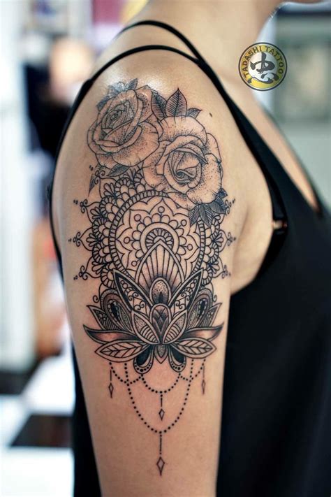 Mandala Tattoo By Tadashi Not On The Shoulder But On The Thigh And