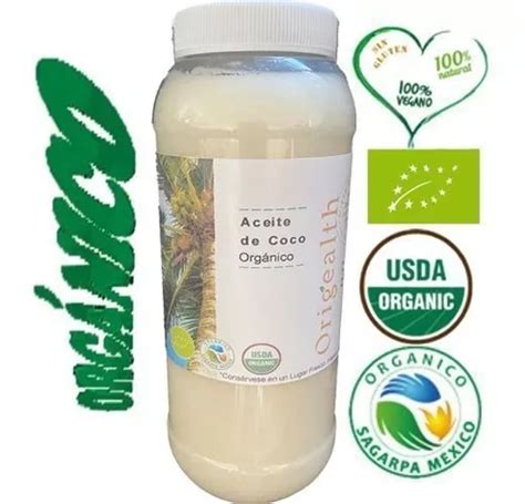 Aceite De Coco Orgánico Origealth Sin Olor Ni Sabor 1lto Meses sin