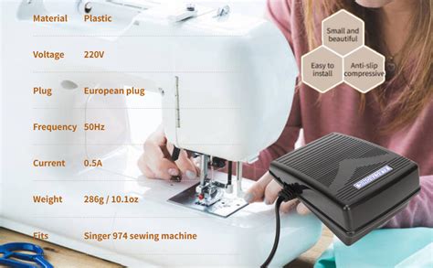 Hilitand 220V Pédale de Contrôle de Machine de Couture Pédale de