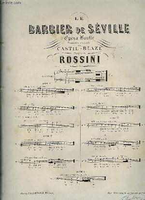 LE BARBIER DE SEVILLE Von ROSSINI Noten Le Livre