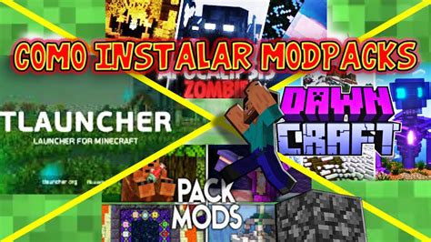 Como Instalar Modpacks A Tlauncher F Cil Y R Pido Youtube