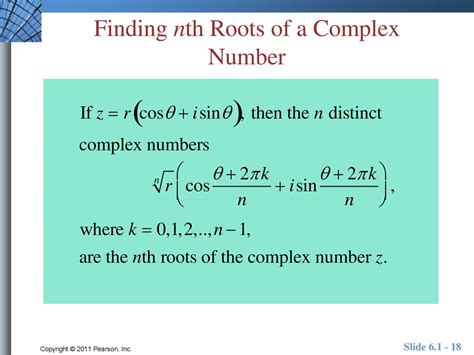 de moivre s theorem and nth roots ppt download