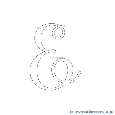 Cursive Stencils And Numbers To Print Free Stencil Letters
