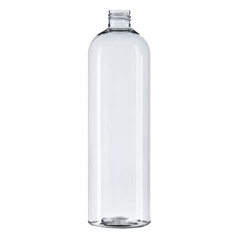 500ml Clear 100 RPET Tall Boston Round Bottle 24 410 Neck BlueSky