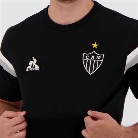 Camisa Le Coq Sportif Atlético Mineiro Viagem 2021 Preta FutFanatics