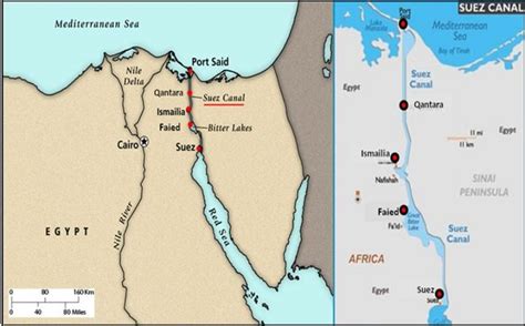 Suez Canal World Map