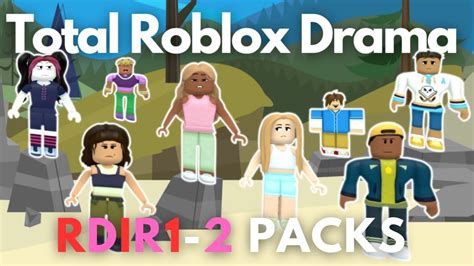 RDIR1 2 Character Packs Total Roblox Drama YouTube