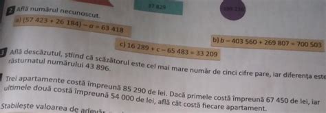 afla descazutul știind ca scazatorul este cel mai mare numar de cinci