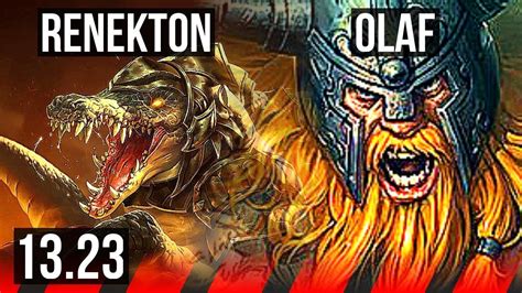 RENEKTON Vs OLAF TOP 8 3 11 Rank 10 Renekton Dominating NA