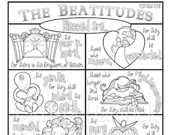 Beatitudes Coloring Page
